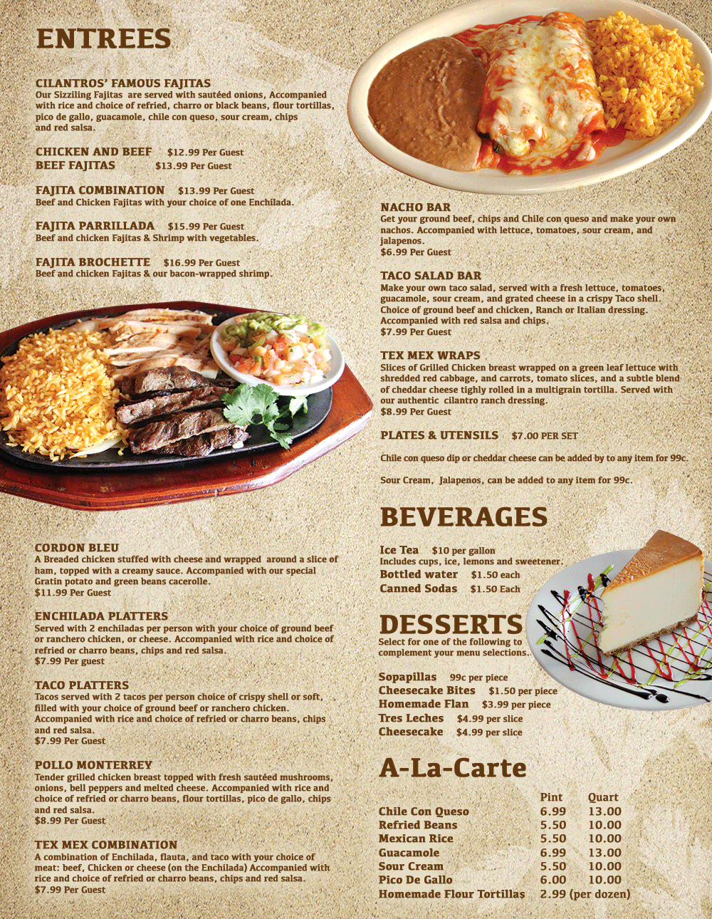 Catering-Cilantros Mexican Grill-Authentic Mexican Restaurant